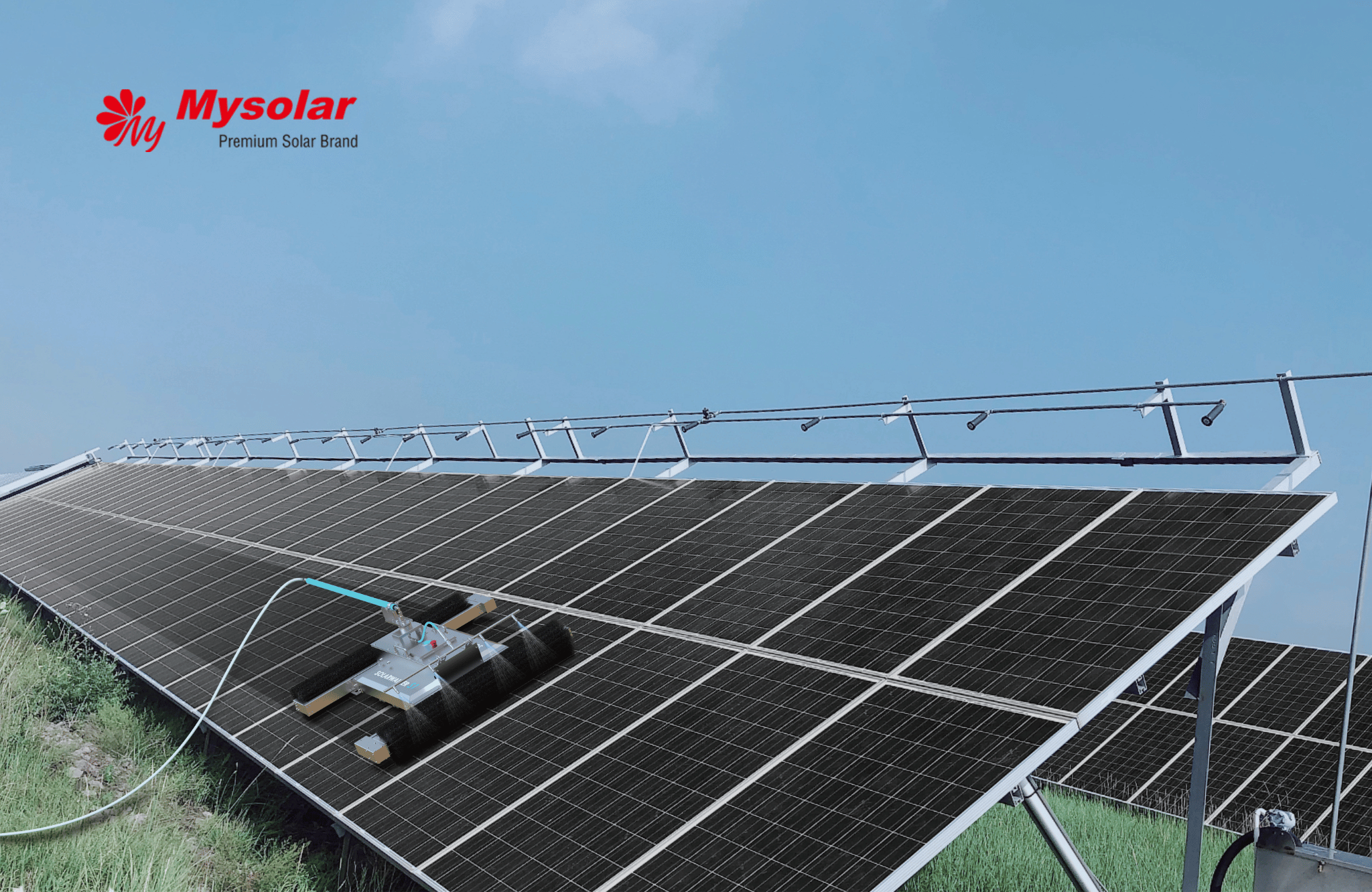 Solar Panel Cleaning - hjtpv.com Cleaning system for PV