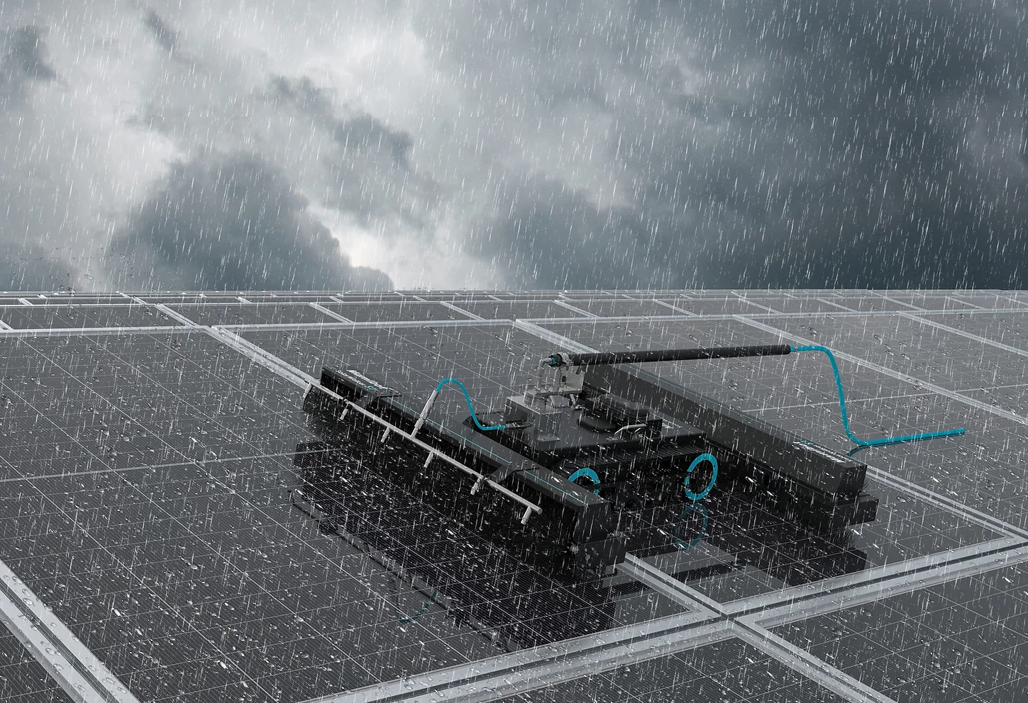 Solar Panel Cleaning Robot - hjtpv.com - solar farm cleaner robot ...